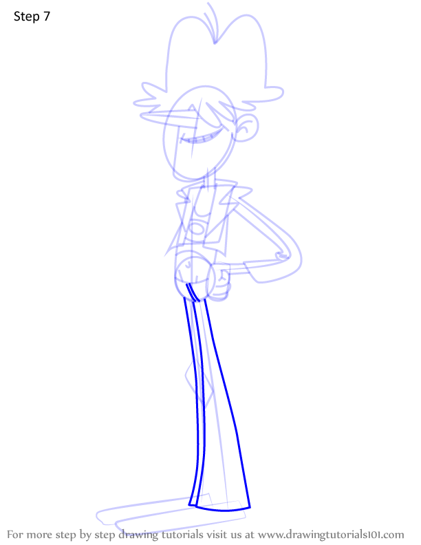 How to Draw Mick Swagger from The Loud House (The Loud House) Step by ...