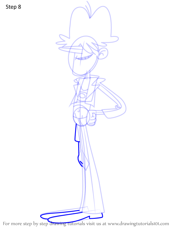 How to Draw Mick Swagger from The Loud House (The Loud House) Step by ...