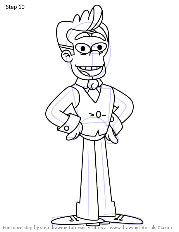 How to Draw Mr. Nakamura from The Loud House (The Loud House) Step by ...