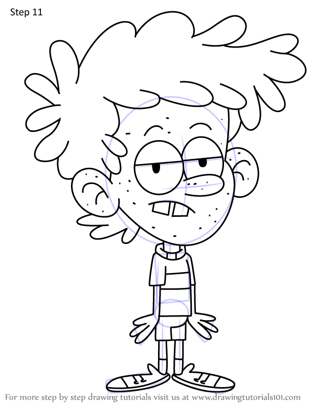 How to Draw Rocky Spokes from The Loud House (The Loud House) Step by ...