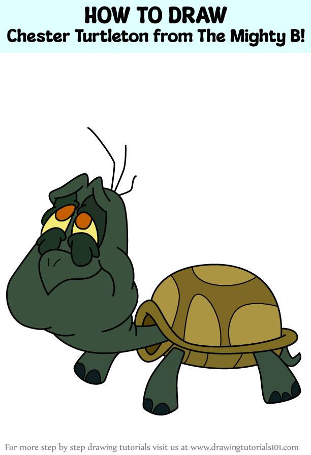How to Draw Chester Turtleton from The Mighty B! (The Mighty B!) Step ...