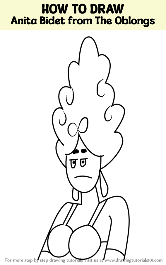 How to Draw Anita Bidet from The Oblongs (The Oblongs) Step by Step ...