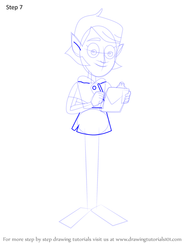 How to Draw Amelia from The Owl House (The Owl House) Step by Step ...