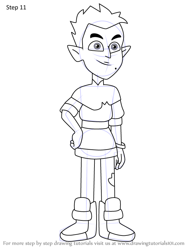 How to Draw Gavin from The Owl House (The Owl House) Step by Step ...