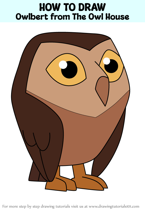 How to Draw Owlbert from The Owl House (The Owl House) Step by Step ...
