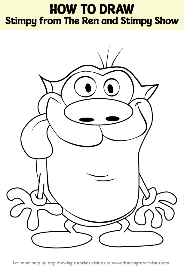 How to Draw Stimpy from The Ren and Stimpy Show (The Ren and Stimpy ...