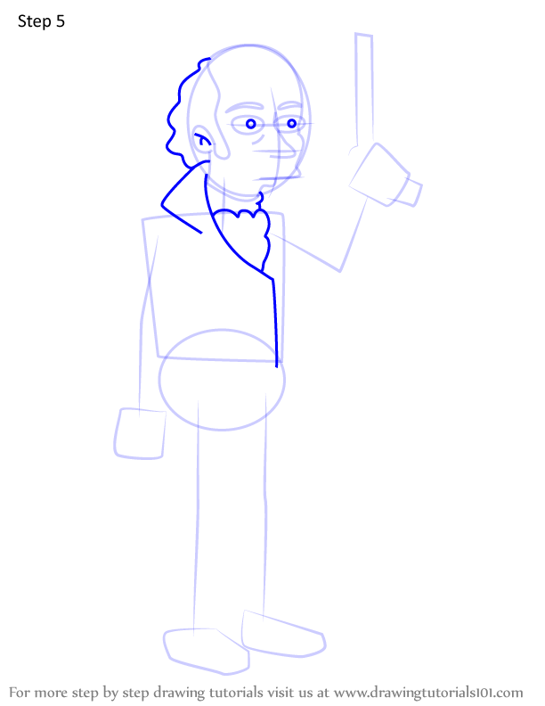 How to Draw Aaron Burr from Simpsons (The Simpsons) Step by Step ...