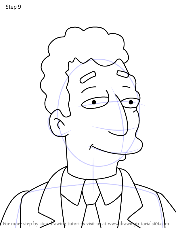 How to Draw Amid bin Laden from Simpsons (The Simpsons) Step by Step ...