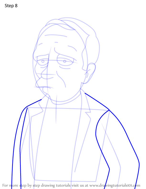 How to Draw Bob Newhart from Simpsons (The Simpsons) Step by Step ...