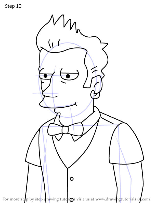 How to Draw Brandt from Simpsons (The Simpsons) Step by Step ...