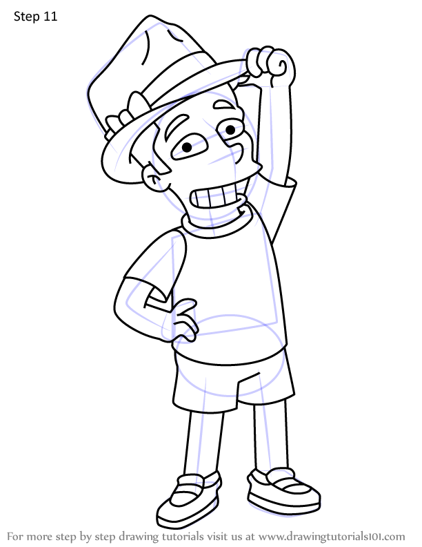 How to Draw Brendan Beiderbecke from Simpsons (The Simpsons) Step by ...