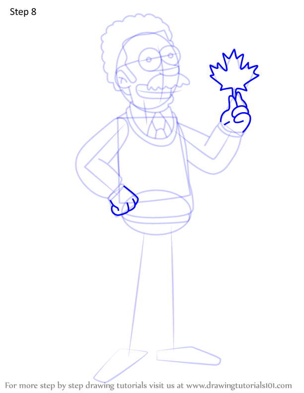 How to Draw Canadian Flanders from Simpsons (The Simpsons) Step by Step ...