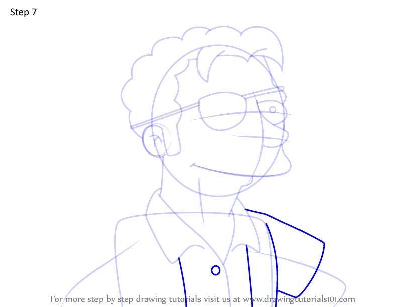 How to Draw Dr. Tad Winslow from Simpsons (The Simpsons) Step by Step ...