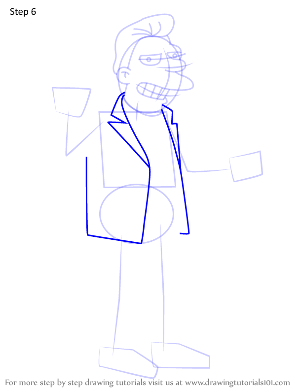 How to Draw Harv Bannister from Simpsons (The Simpsons) Step by Step ...