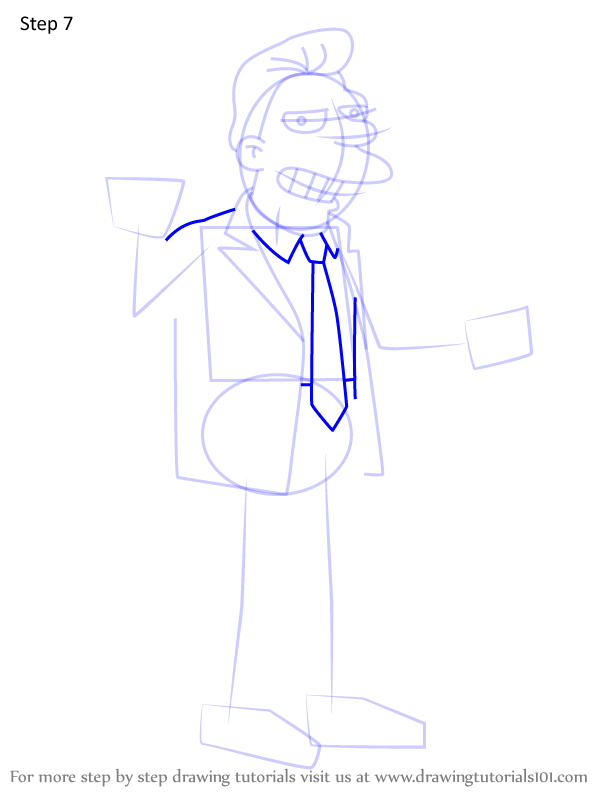 How to Draw Harv Bannister from Simpsons (The Simpsons) Step by Step ...