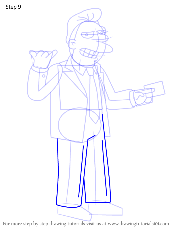 How to Draw Harv Bannister from Simpsons (The Simpsons) Step by Step ...