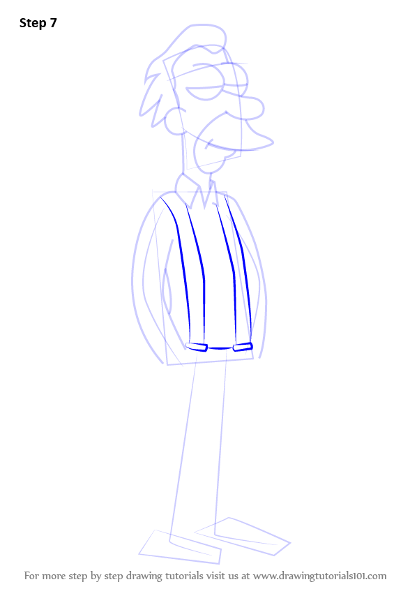 How to Draw Lenny Leonard from The Simpsons (The Simpsons) Step by Step ...