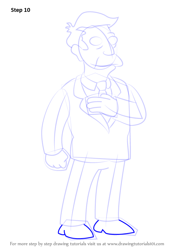 How to Draw Principal Seymour Skinner from The Simpsons (The Simpsons ...