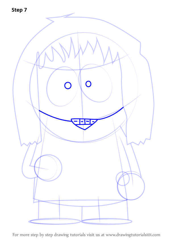 How to Draw Shelly Marsh from South Park (The Simpsons) Step by Step ...