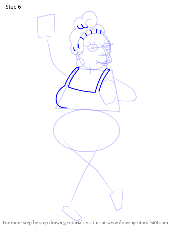 How to Draw Tina Ballerina from Simpsons (The Simpsons) Step by Step ...