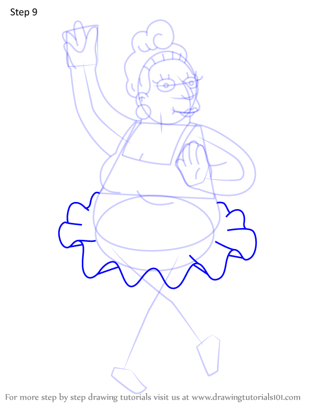 How to Draw Tina Ballerina from Simpsons (The Simpsons) Step by Step ...