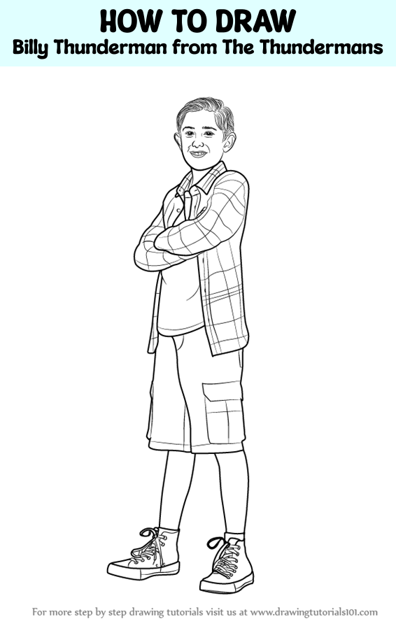 How to Draw Billy Thunderman from The Thundermans (The Thundermans ...