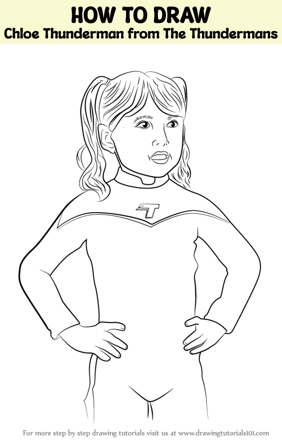 How to Draw Chloe Thunderman from The Thundermans (The Thundermans ...
