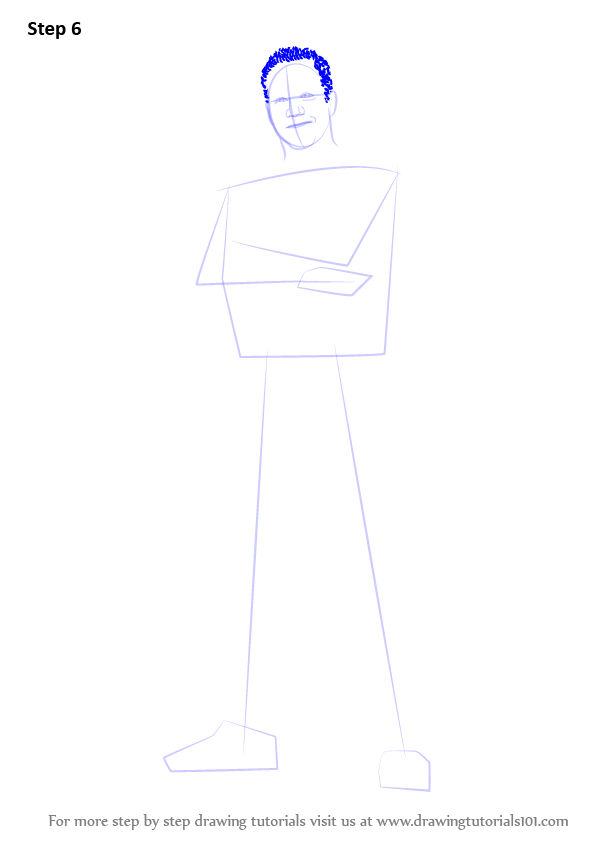 How to Draw Hank Thunderman from The Thundermans (The Thundermans) Step ...