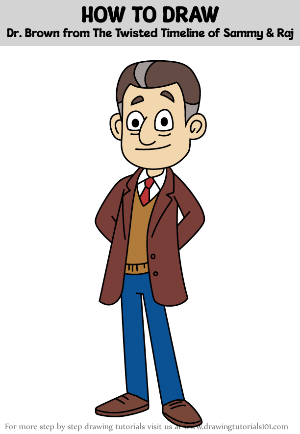 How to Draw Dr. Brown from The Twisted Timeline of Sammy & Raj (The ...