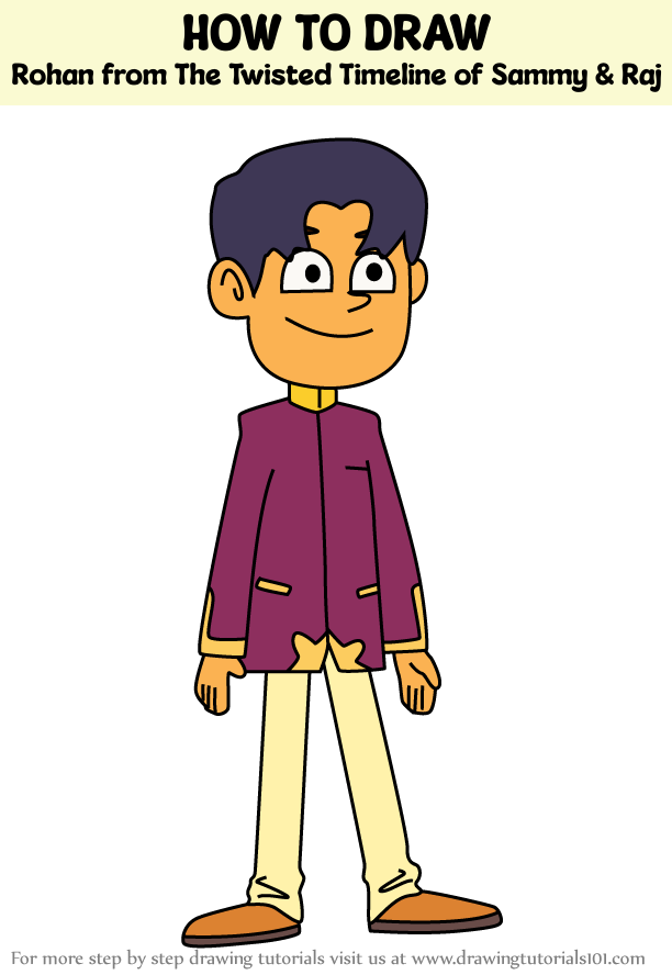 How to Draw Rohan from The Twisted Timeline of Sammy & Raj (The Twisted ...