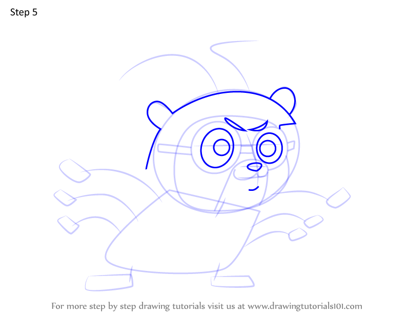 How to Draw Arach-Nums from The ZhuZhus (The ZhuZhus) Step by Step ...