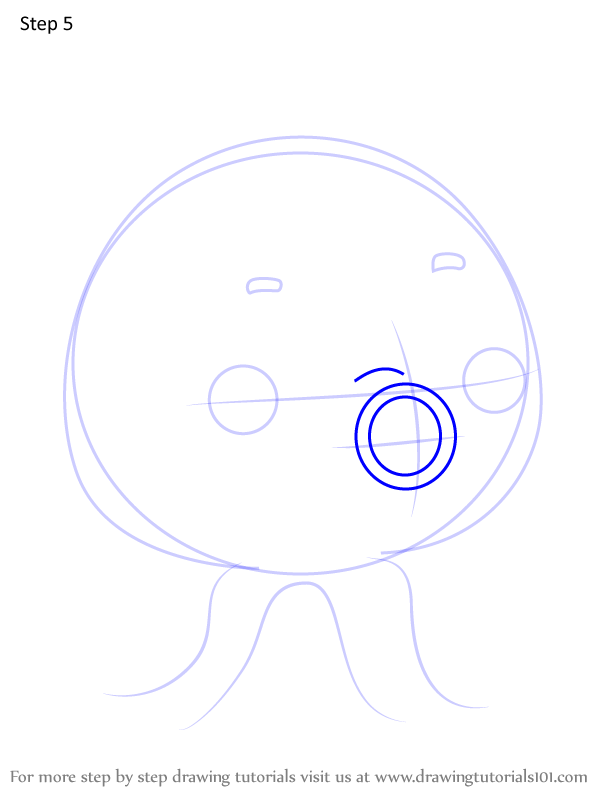 How to Draw Baby octopus from Tish Tash (Tish Tash) Step by Step ...