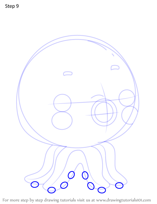 How to Draw Baby octopus from Tish Tash (Tish Tash) Step by Step ...