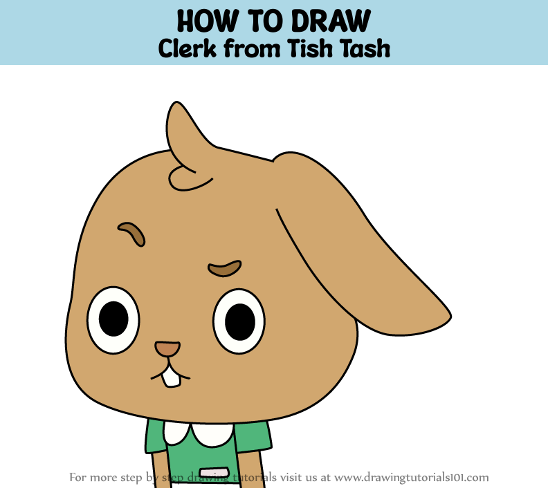 How to Draw Clerk from Tish Tash (Tish Tash) Step by Step ...