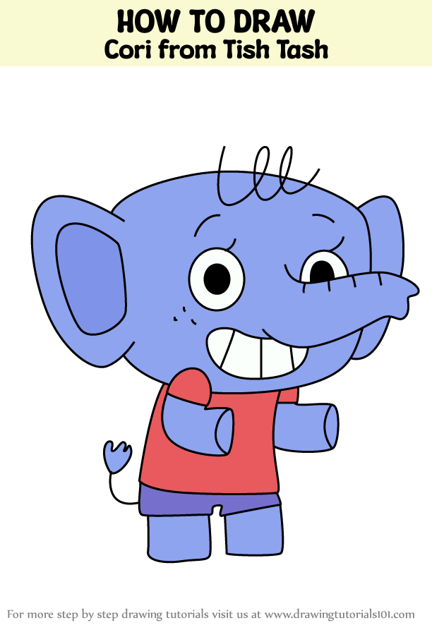 How to Draw Cori from Tish Tash (Tish Tash) Step by Step ...