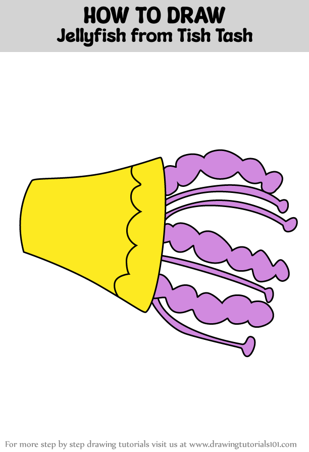 How to Draw Jellyfish from Tish Tash (Tish Tash) Step by Step ...