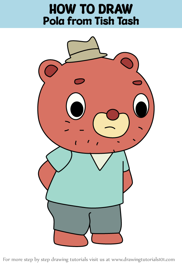 How to Draw Pola from Tish Tash (Tish Tash) Step by Step ...