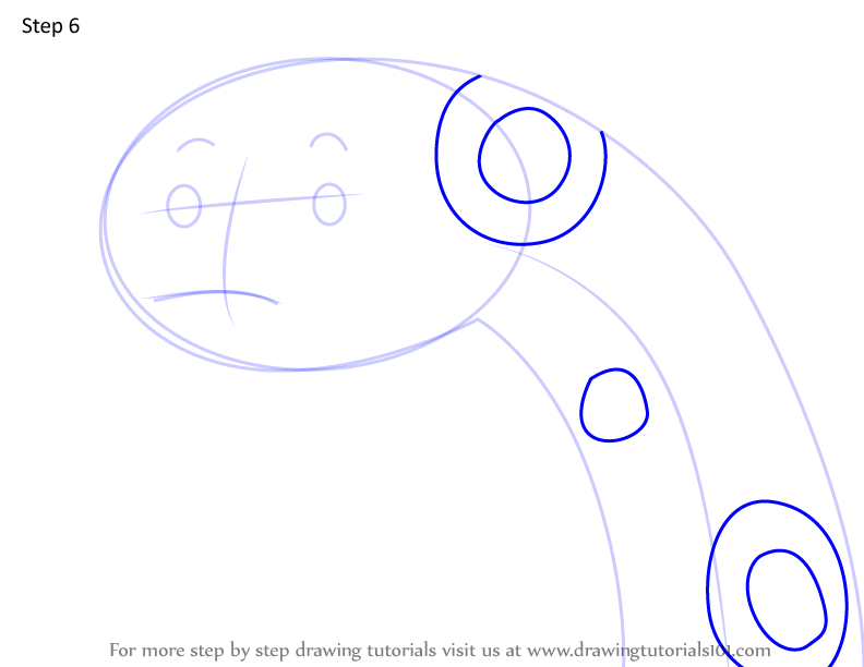 How to Draw Red Snake from Tish Tash (Tish Tash) Step by Step ...