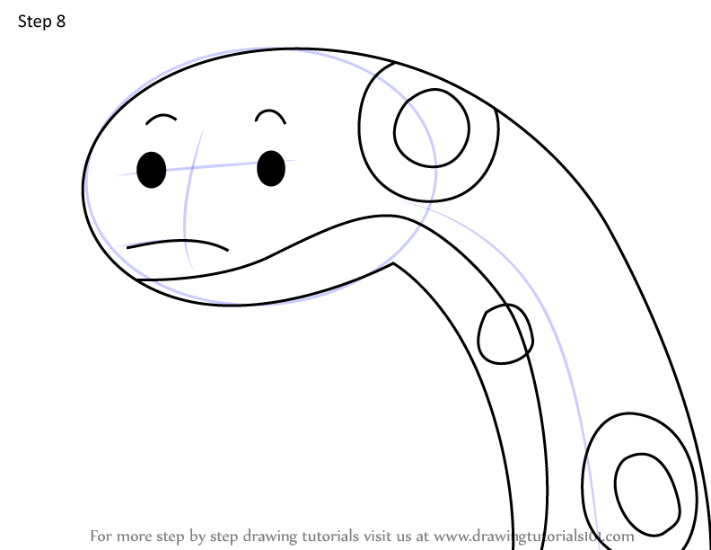 How to Draw Red Snake from Tish Tash (Tish Tash) Step by Step ...