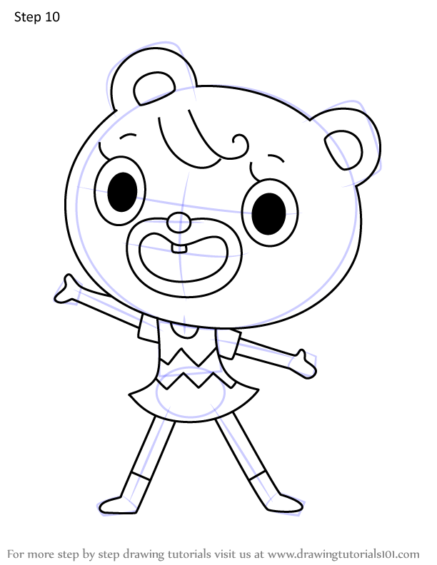 How to Draw Tash from Tish Tash (Tish Tash) Step by Step ...