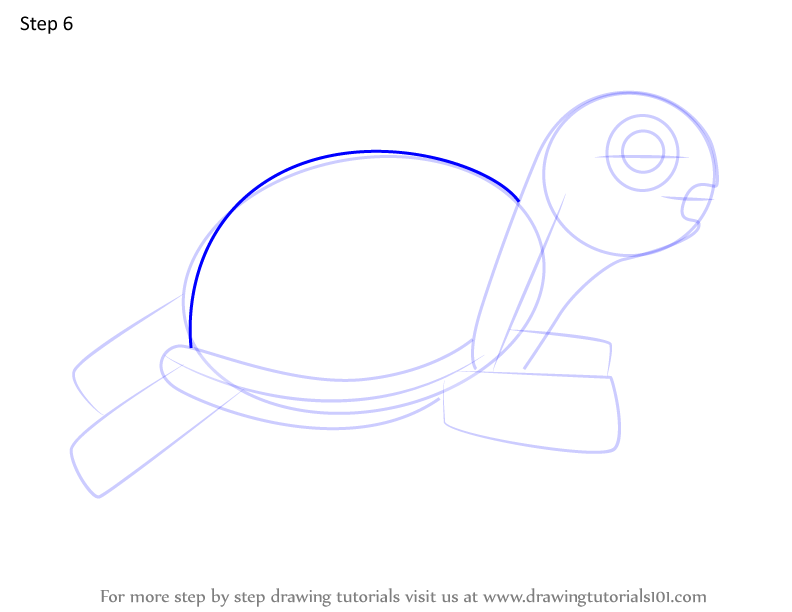 How to Draw Tiny Turtle from Tish Tash (Tish Tash) Step by Step ...