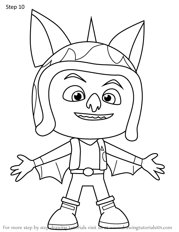 How to Draw Baddy from Top Wing (Top Wing) Step by Step ...
