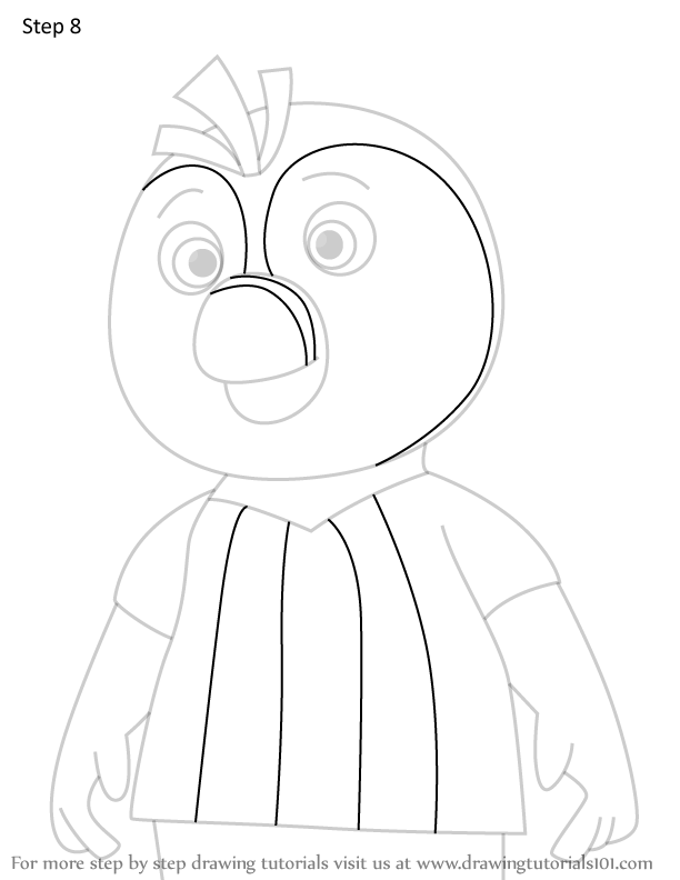 How to Draw Bill from Top Wing (Top Wing) Step by Step ...