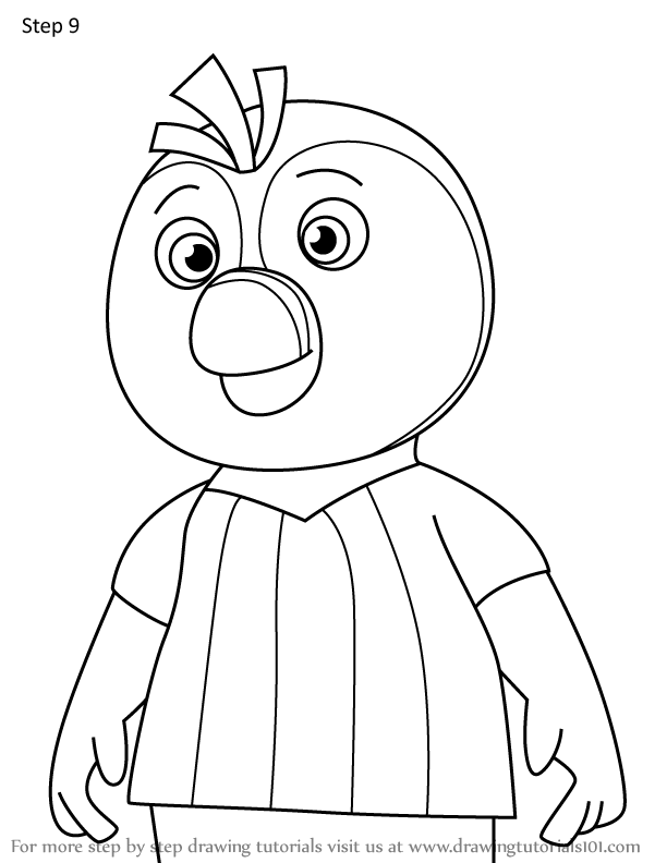 How to Draw Bill from Top Wing (Top Wing) Step by Step ...