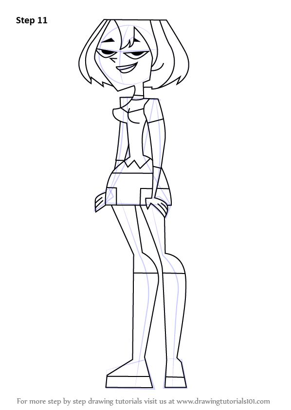 How to Draw Gwen from Total Drama Island (Total Drama Island) Step by Step | DrawingTutorials101.com