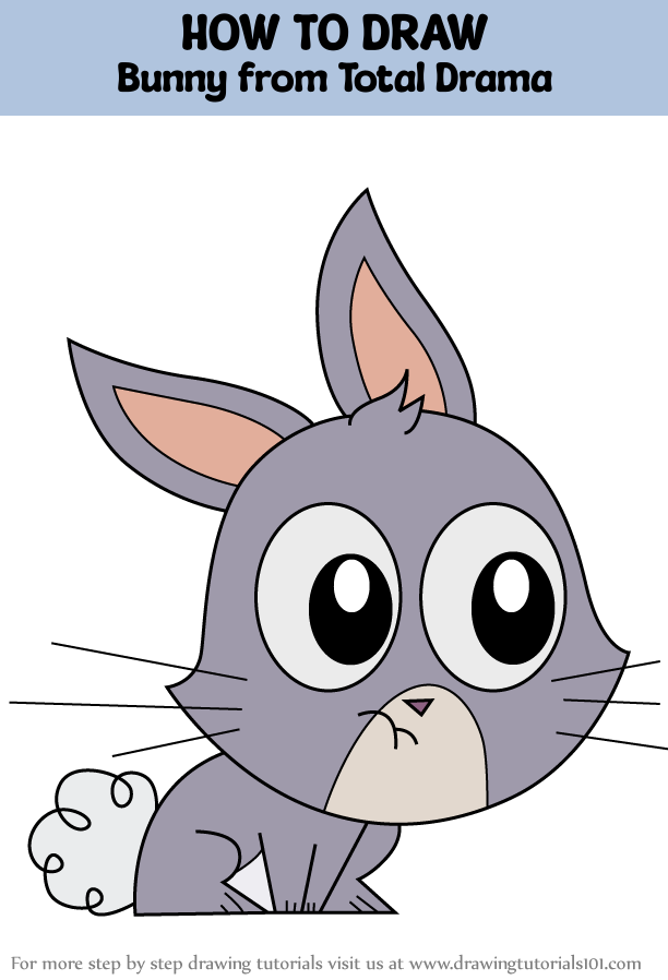 How to Draw Bunny from Total Drama (Total Drama) Step by Step ...