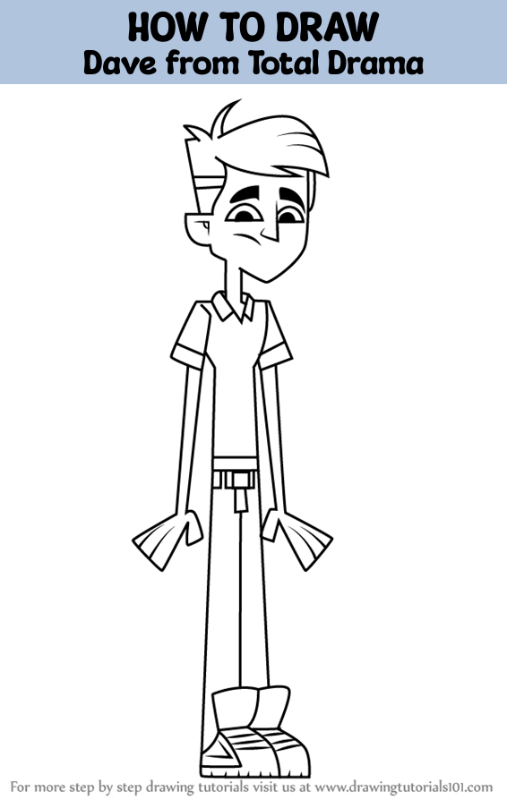 How to Draw Dave from Total Drama (Total Drama) Step by Step ...