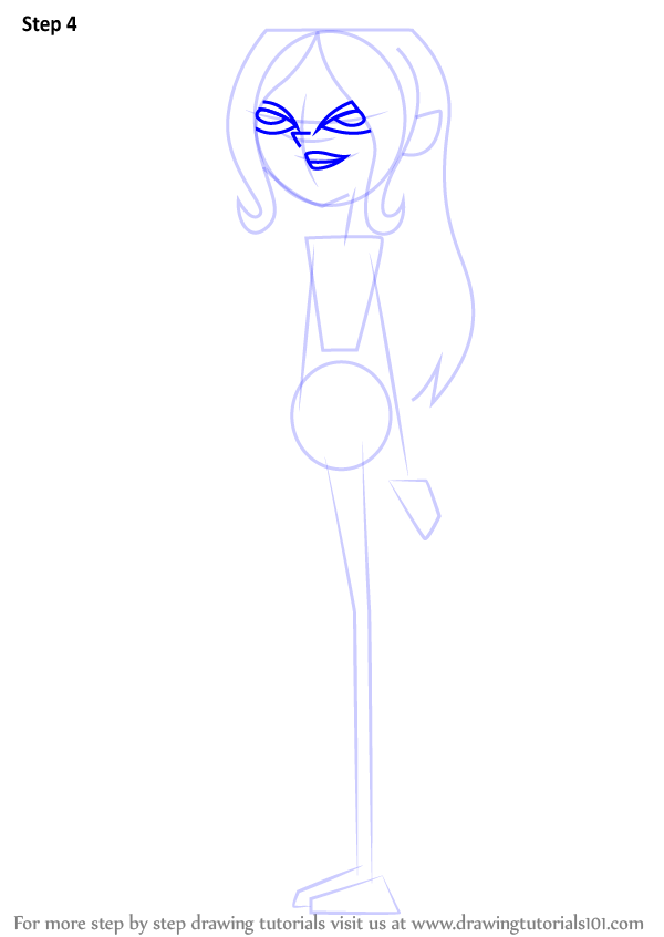 How to Draw Dawn from Total Drama (Total Drama) Step by Step ...