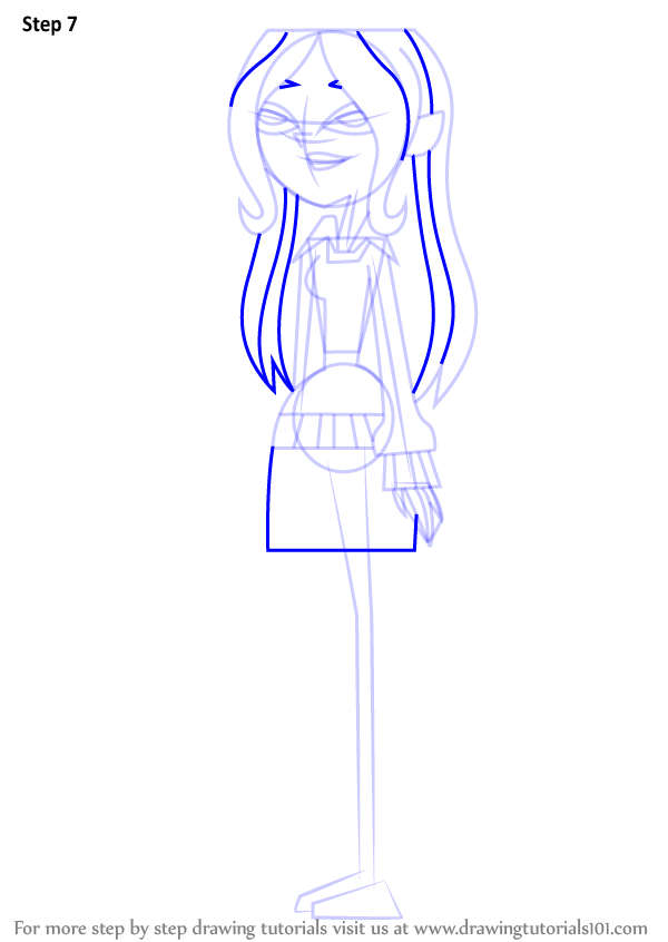 How to Draw Dawn from Total Drama (Total Drama) Step by Step ...