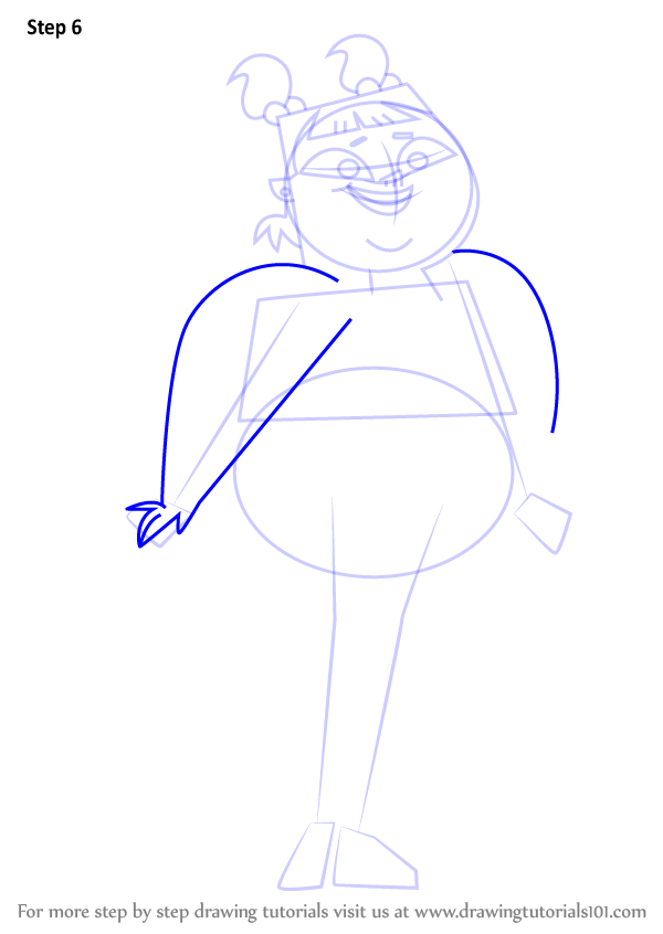 How to Draw Sadie from Total Drama (Total Drama) Step by Step ...